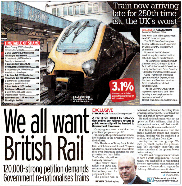 We all want British Rail - Bring Back British Rail